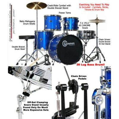 Gammon 5 Piece Drum Set | Find your Drum Set | Drum Kits | Gear ...