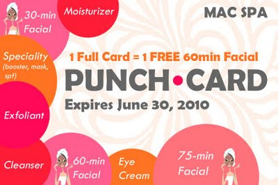 MAC Spa: New MAC Punch Card