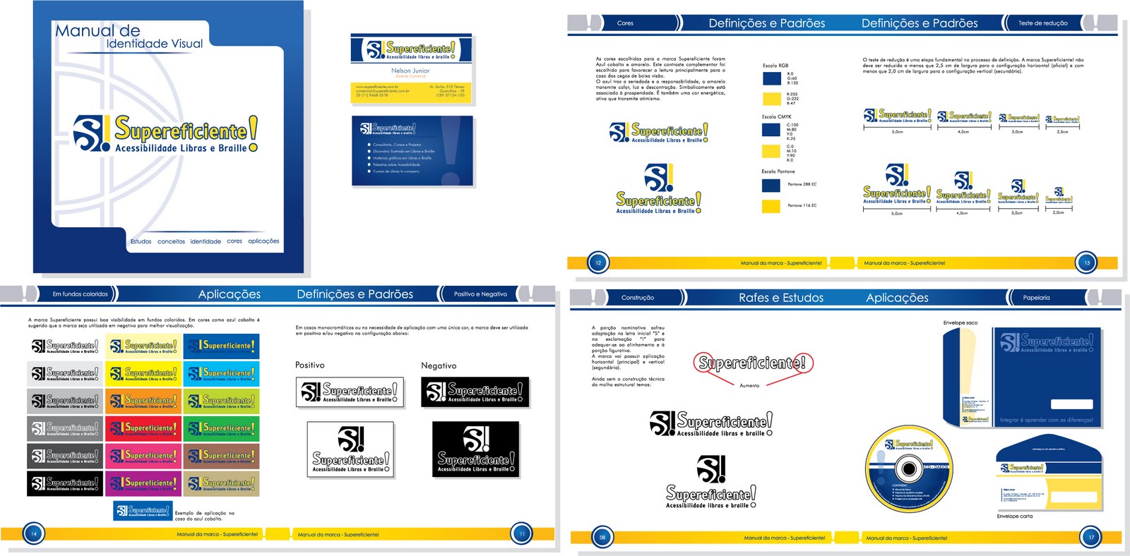 Design de manual da marca