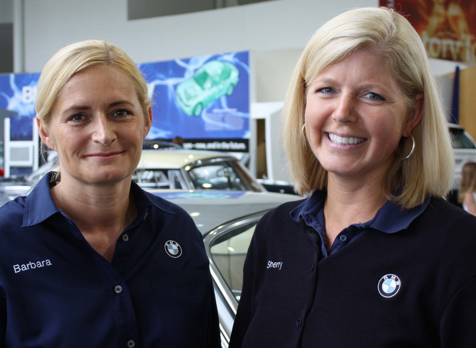 Jim's Passing Scene: Barbara & Sherry built new BMW plant