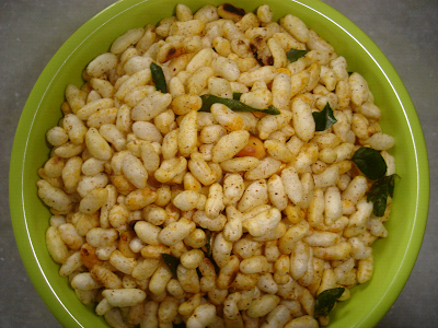 Delicious Veg Recipes: Puffed Rice Mixture (Pori/Murmuralu)