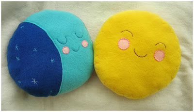 Happy Plush Plush: Sun and Moon plushie