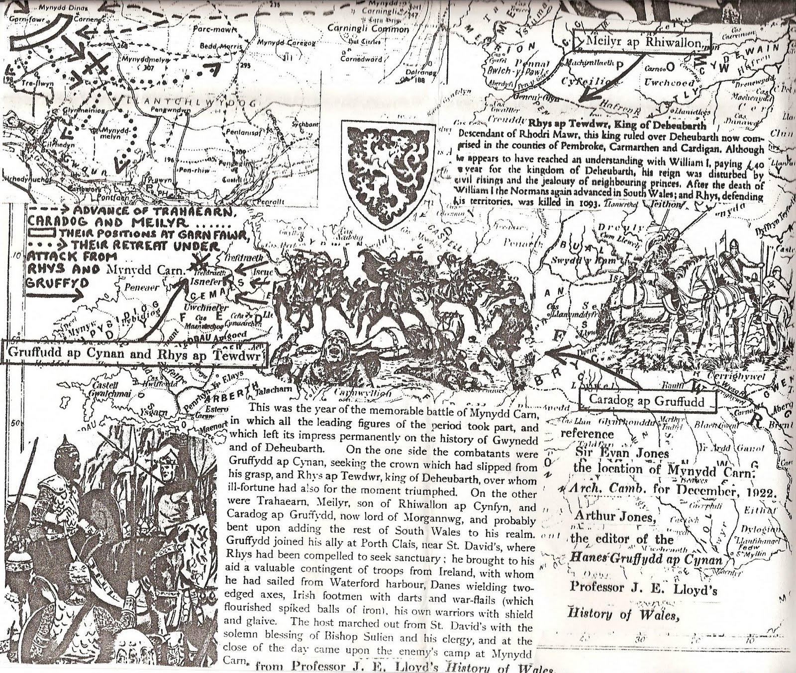 I'R GAD: Welsh Medieval Battlefields Campaign.: BATTLE of MYNYDD CARN 1081.