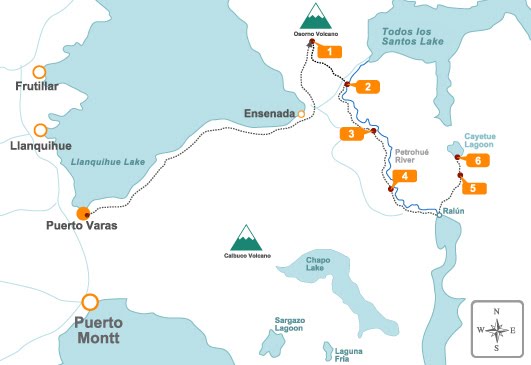 SurTerraChile : Region De Los Lagos: RAFTING RÍO PETROHUÉ CHILE