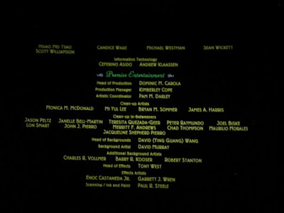 Disney Credits for "Princess and the Frog" – Jacque Pierro