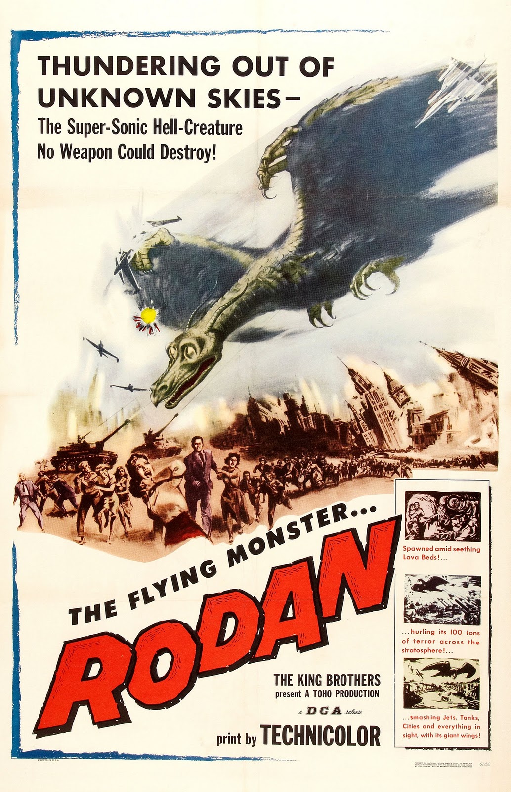SPACE MONSTER: RODAN THE FLYING MONSTER aka SORA NO DAIKAIJÛ RADON - 1956