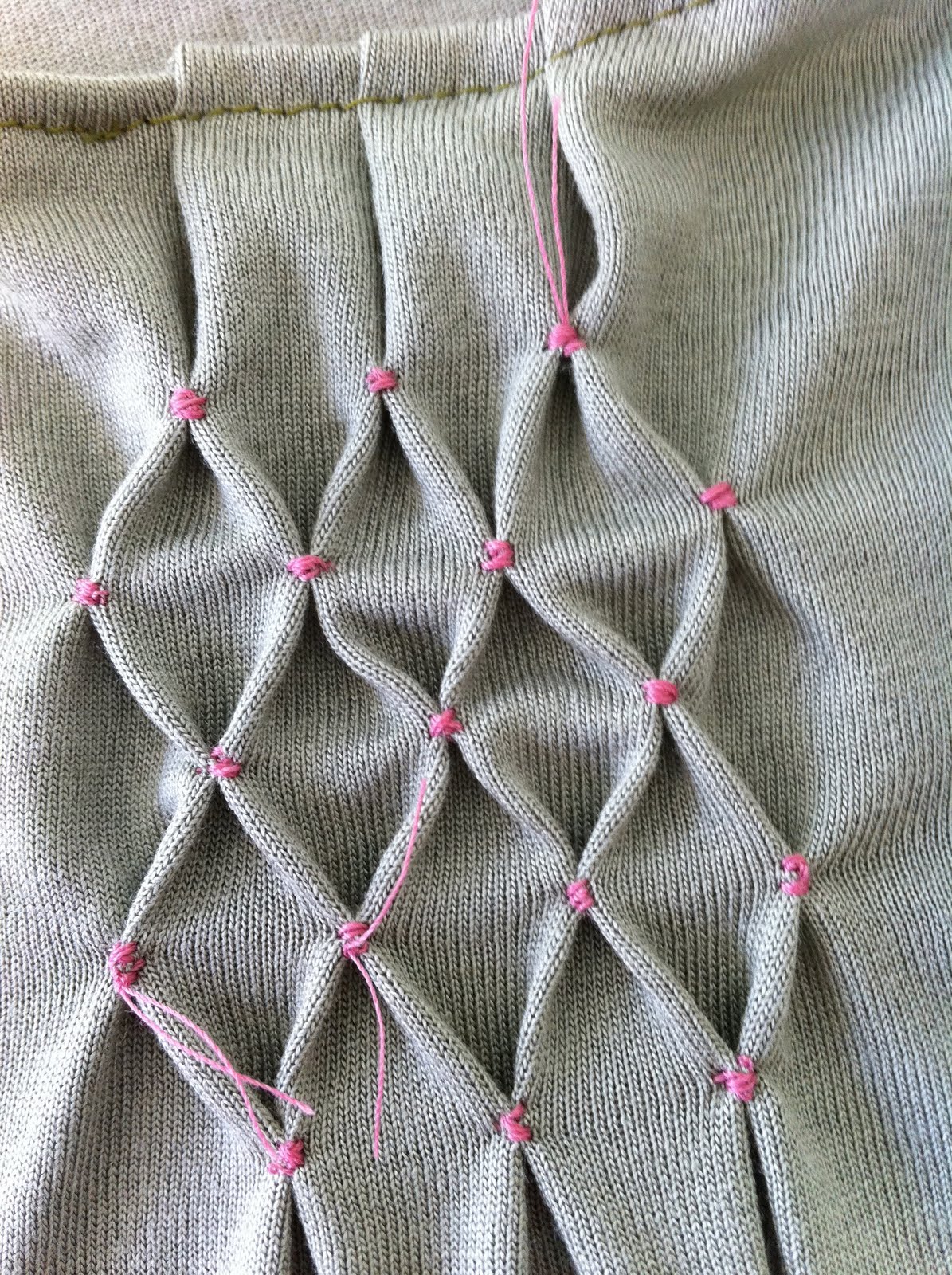 Mer Girl: Smocking by hand