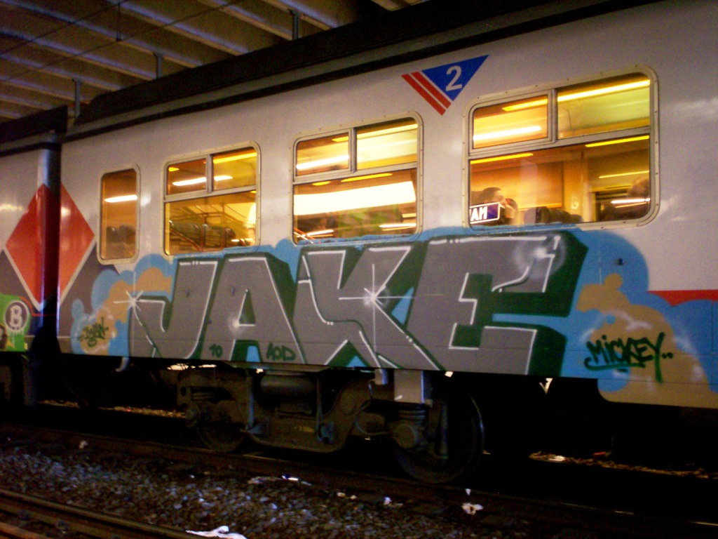 JAKE Art on Train