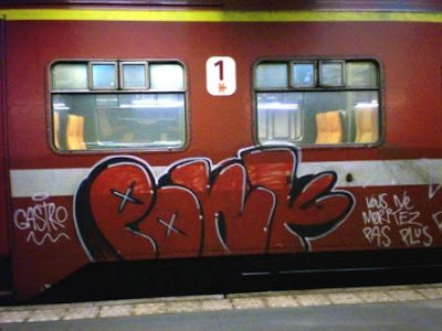 PONK Art on Train