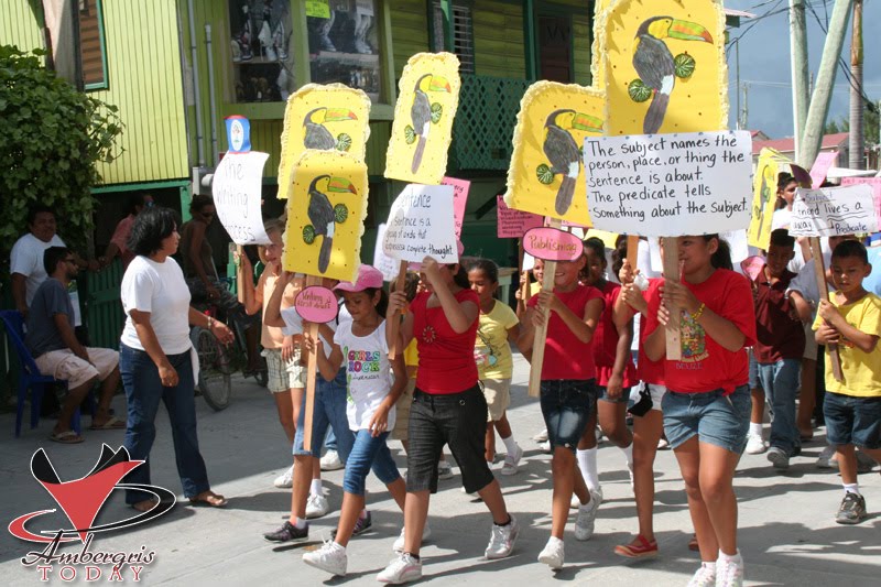 Schools Parade on Intl' Literacy Day - Ambergris Caye Belize Message Board