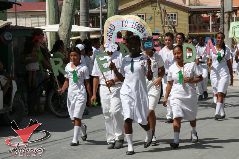 Schools Parade on Intl' Literacy Day - Ambergris Caye Belize Message Board