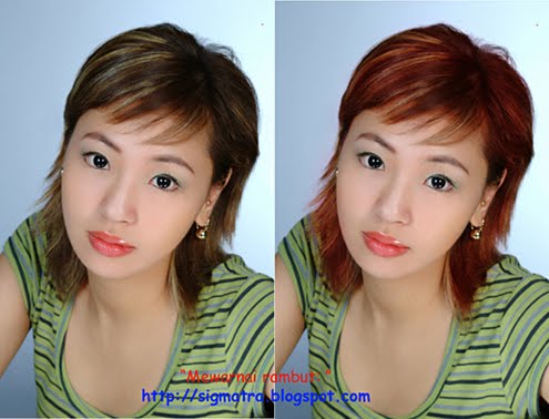 EDIT ALBUM KOLASE WEDDING,ULANG TAHUN: TRIK MEWARNAI RAMBUT