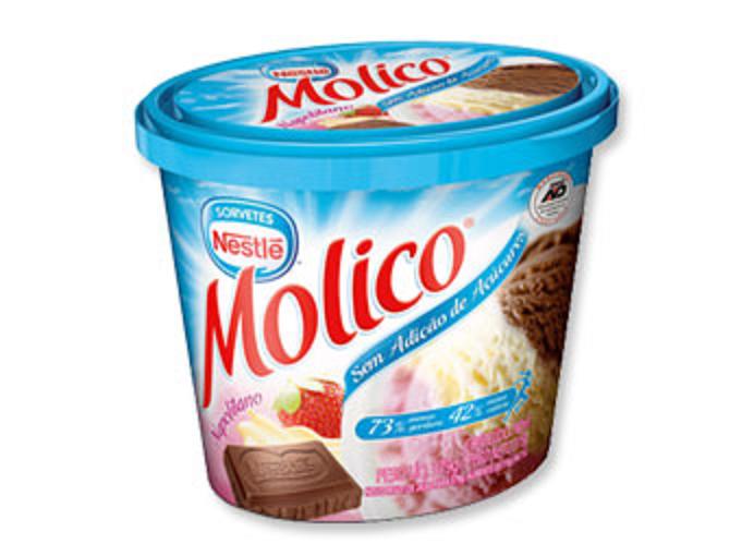 Ligth e Diet: Sorvete Molico Napolitano