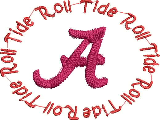 Palmetto State Embroidery: Alabama Football Roll Tide machine ...