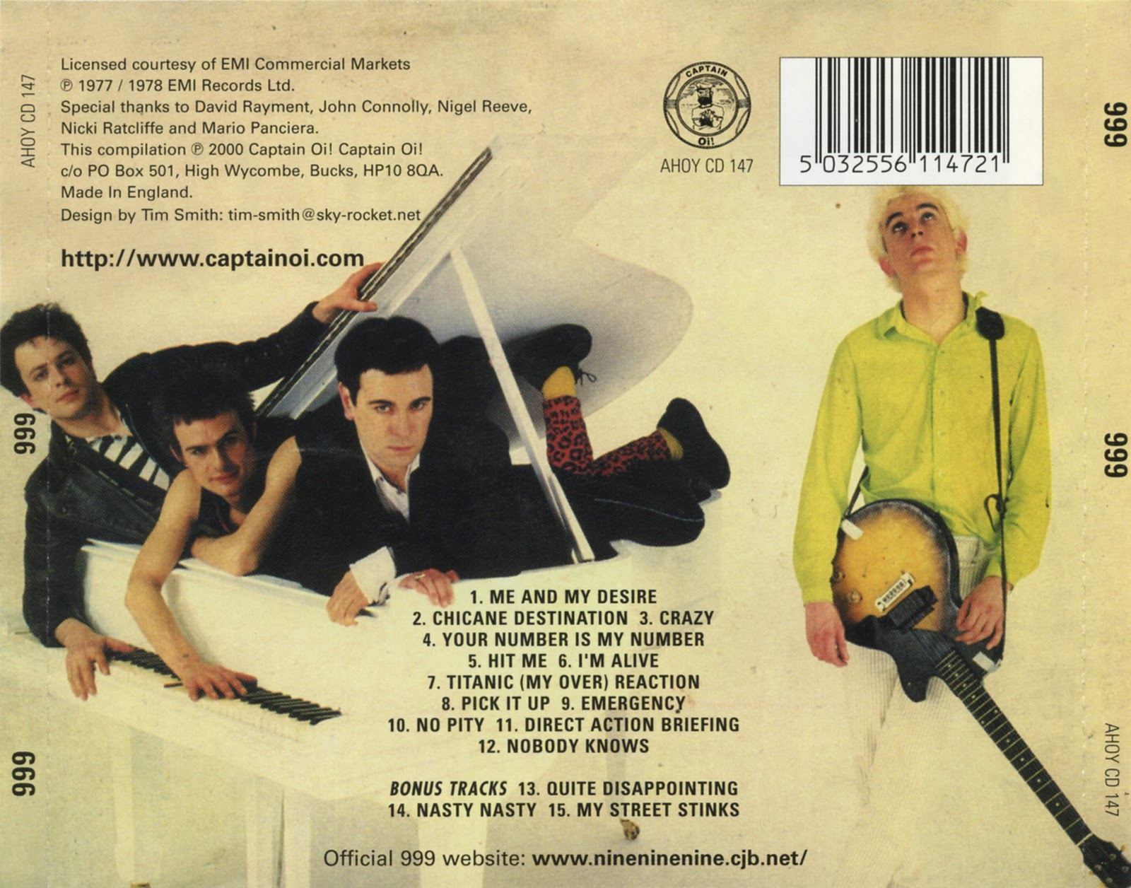 Power Pop Lovers: 999 - S/T [1978]