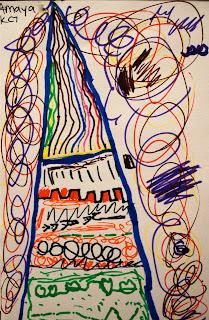 Katie Morris Art: Kindergarten Initial Line Drawings