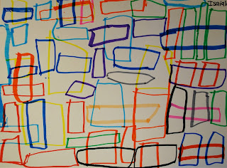 Katie Morris Art: 1st Grade Geometric Shape Drawings