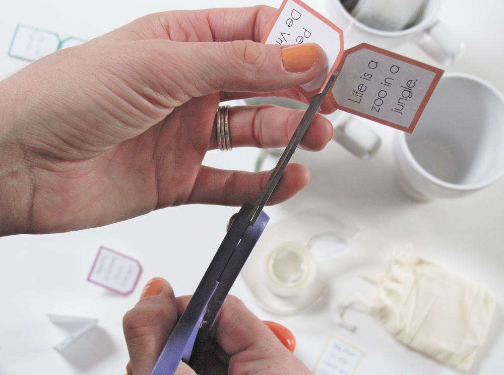 how to-sday . quotable tea bag tags - Shrimp Salad Circus