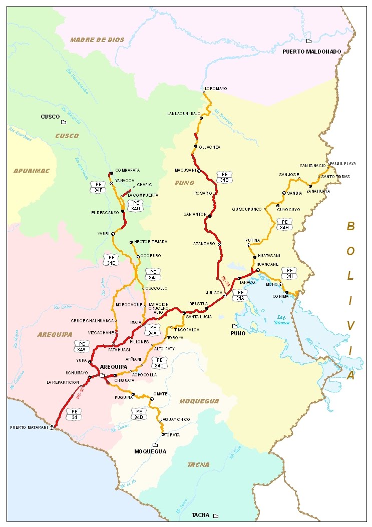 Por las Rutas del Perú: PE - 34 - Transversal