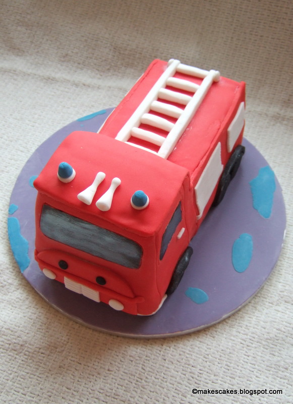 Makes Cakes: Wóz strażacki