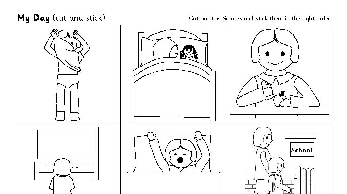 ENGLISH IS FUN: DAILY ROUTINE SEQUENCING CARDS