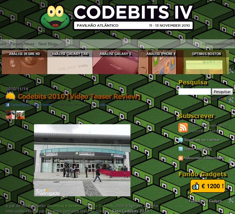 Codebitify - o Projecto do Codebits 2010 | Aberto até de Madrugada