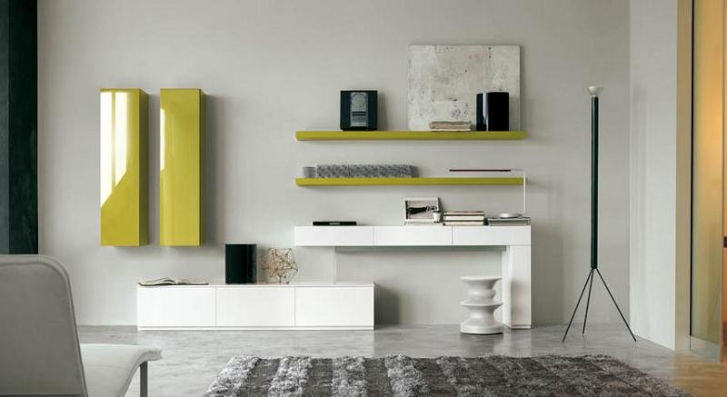 Mobila si Stil: Living modern cu birou integrat