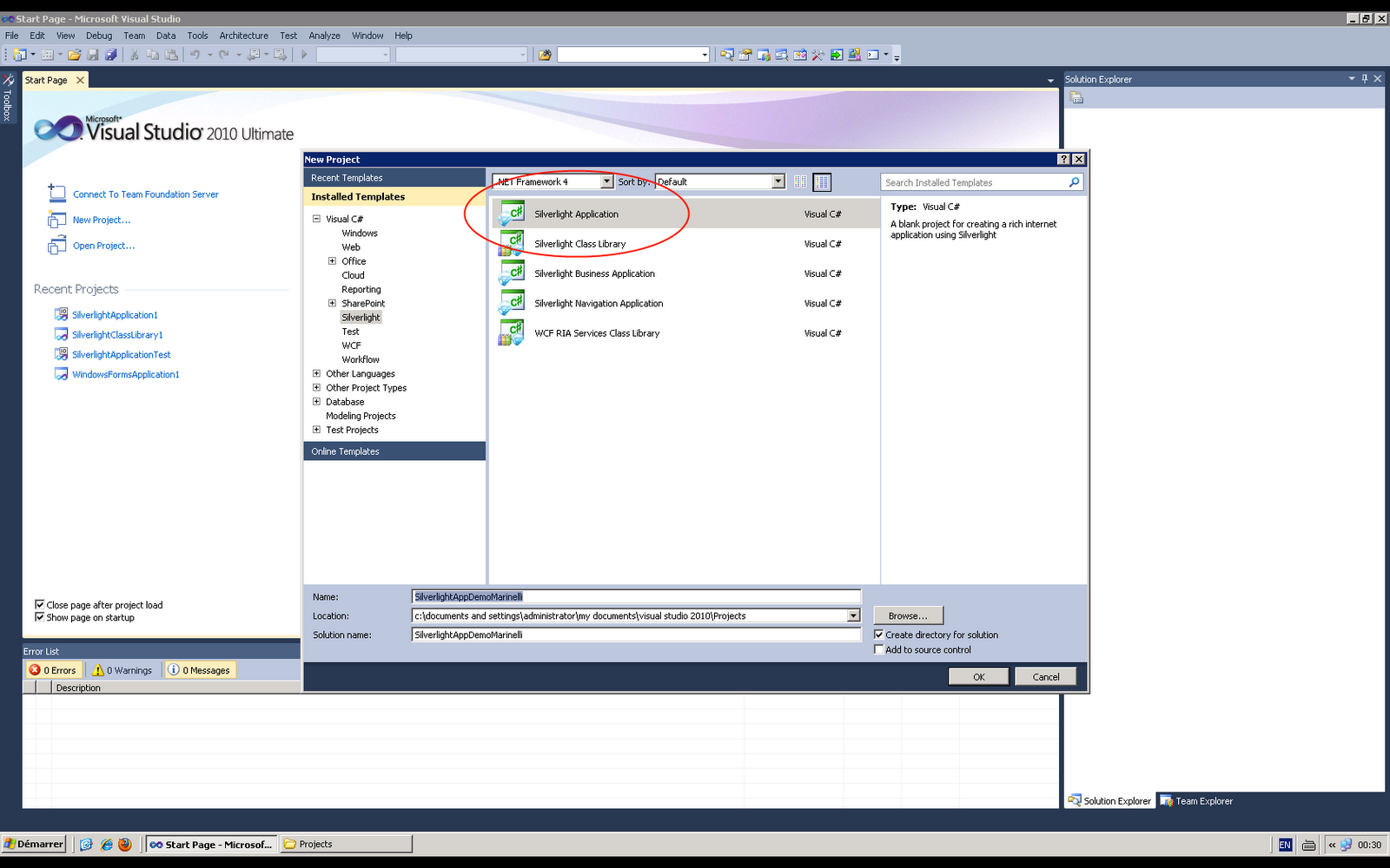 Blog De Jasmin Marinelli Déployer Une Application Silverlight 4 Dans Un Blog