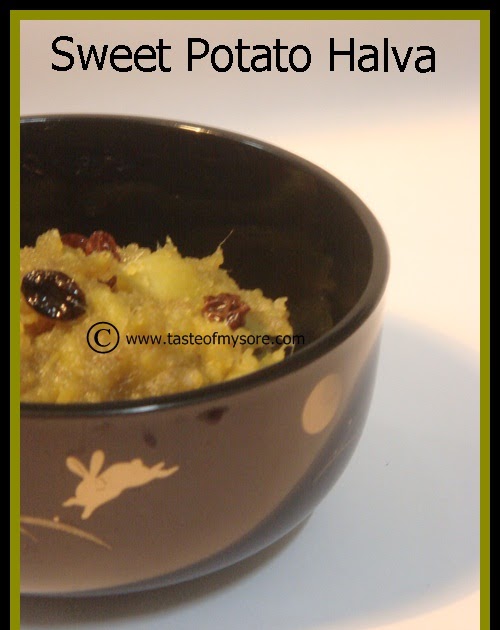 Taste of Mysore: Sweet Potato Halva