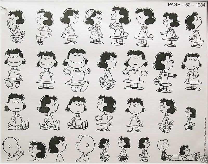 Cartoons, Model Sheets, & Stuff: Peanuts Model Sheets