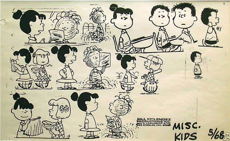 Cartoons, Model Sheets, & Stuff: Peanuts Model Sheets