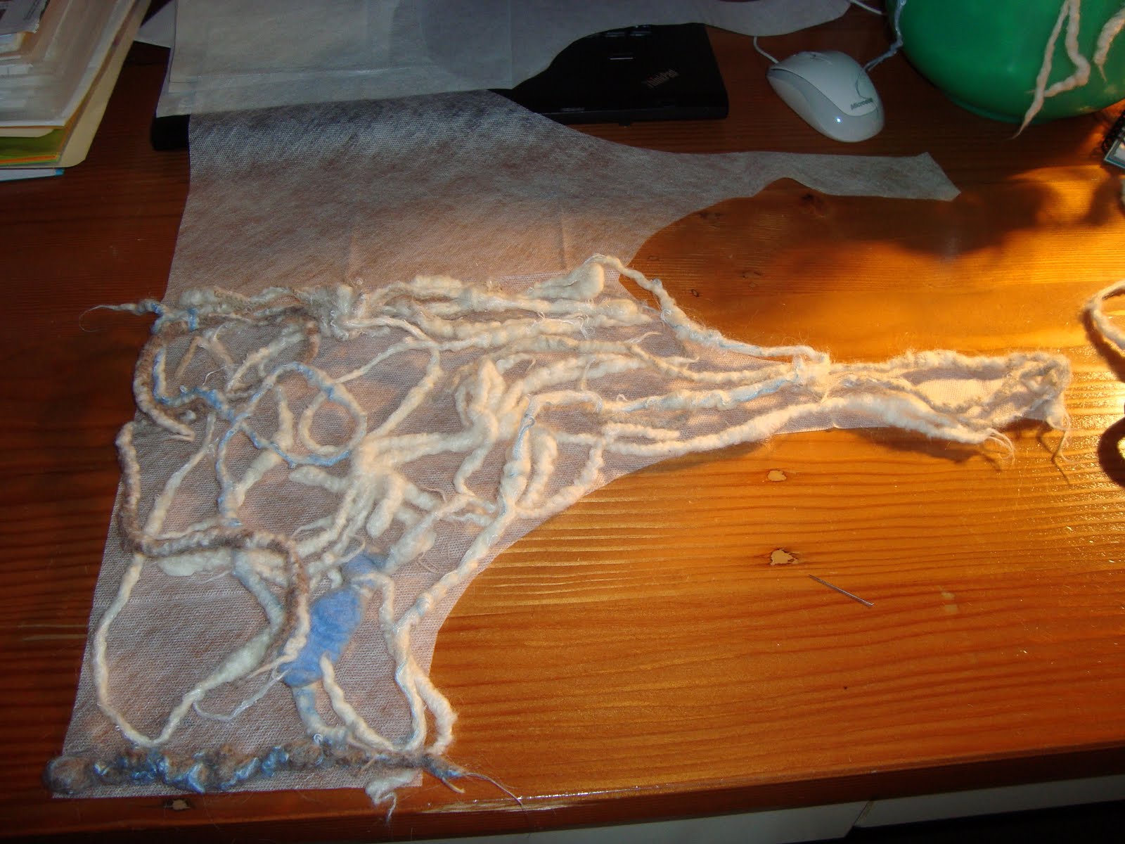 For the love of craft: Solvy vest in progress