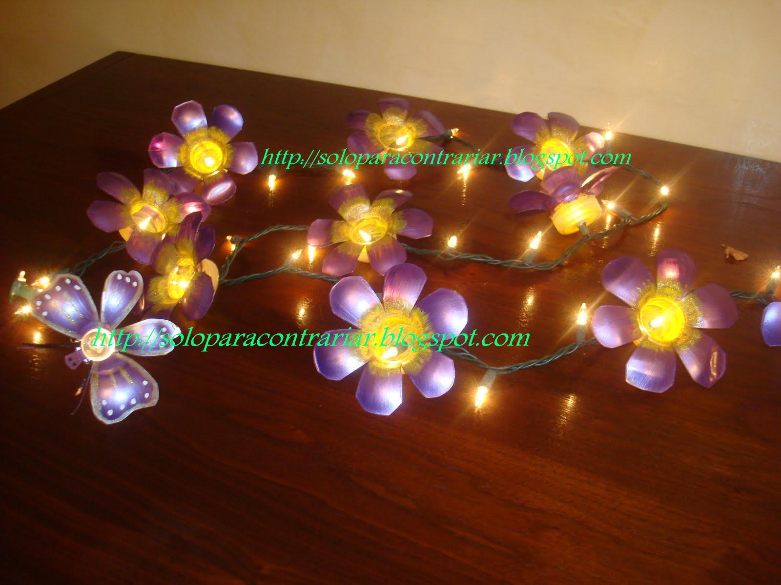 foxygirl: flores con luces