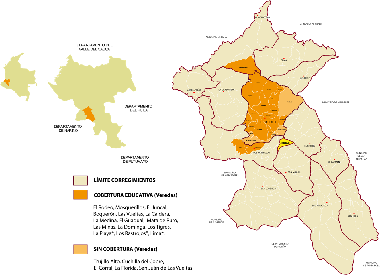 INSTITUCION EDUCATIVA EL RODEO: Localizacion