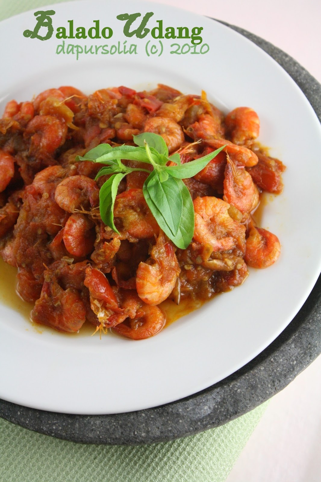 ** DAPUR SOLIA **: Balado Udang (untuk Nasi Udang)