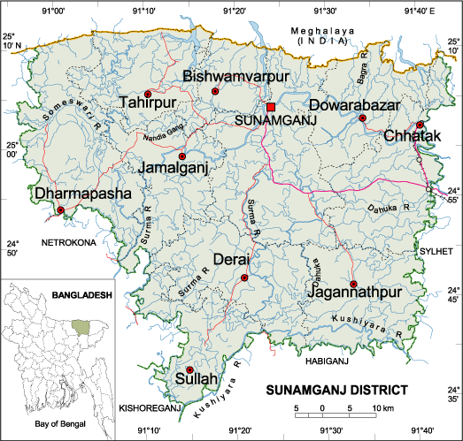 Maps of Bangladesh: District
