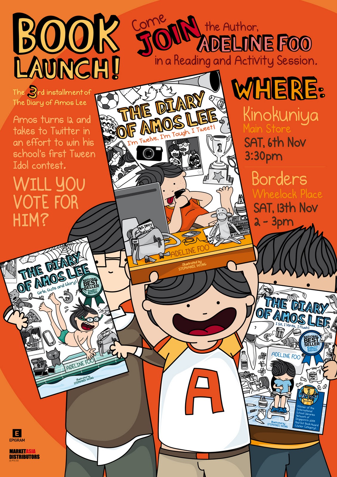 steff at play: The Diary of Amos Lee 3 Book Launch!