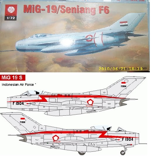 AIRPLANE SCALE MODELKIT: MIKOYAN GUREVIG Mig-19