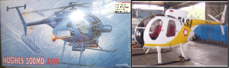 AIRPLANE SCALE MODELKIT: Hughes 500