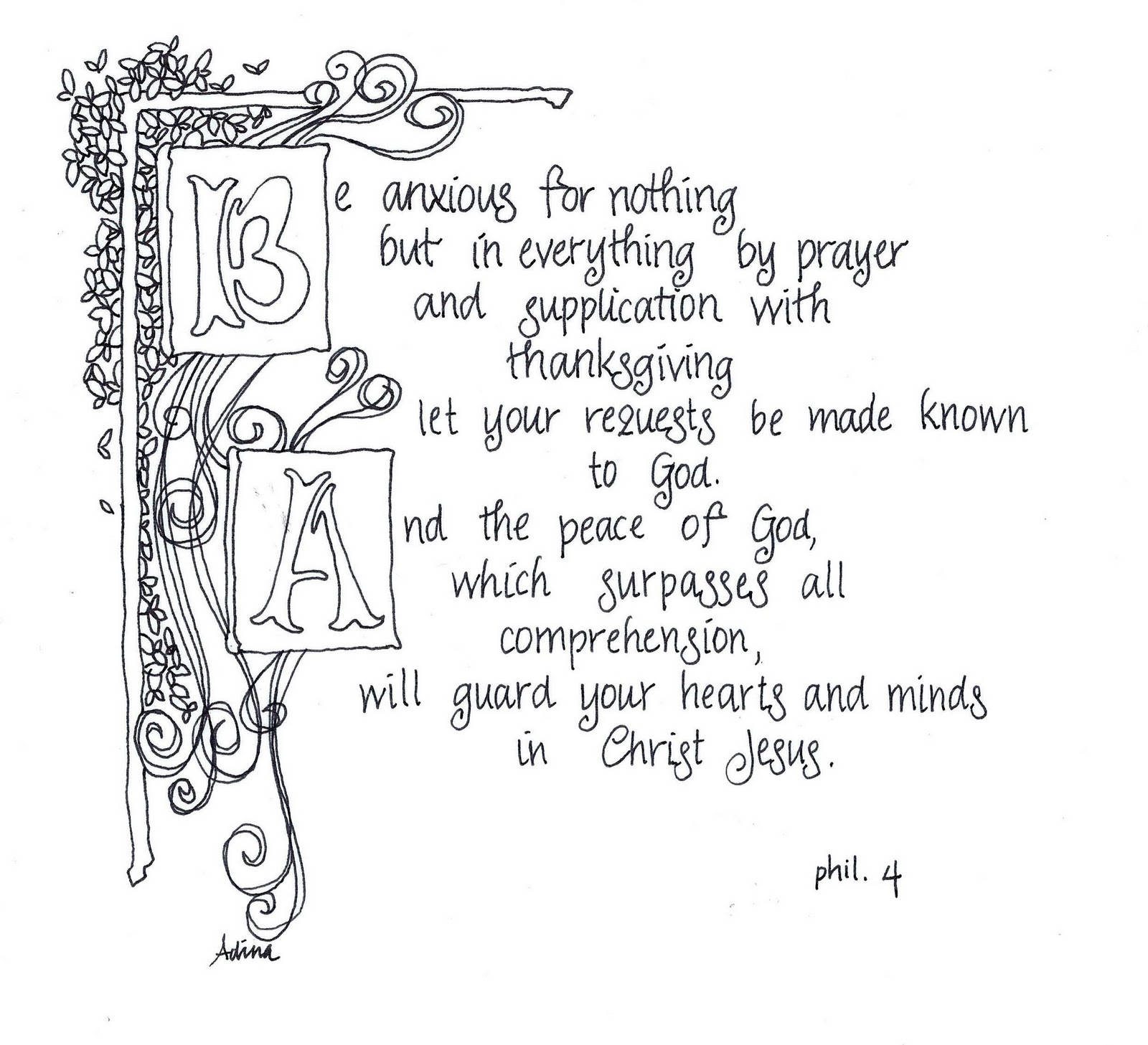 GENEROUS ART: Calligraphy