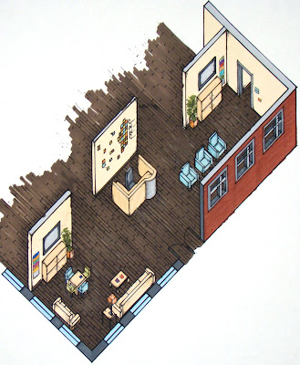 interior architecture::second year: Reception Area Drawings