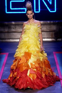 ANALOGOUS: This dress represents three colors that are close to each ...