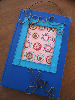 Art as Usual: Tutorial: "love you" Altered Book Photo Frame