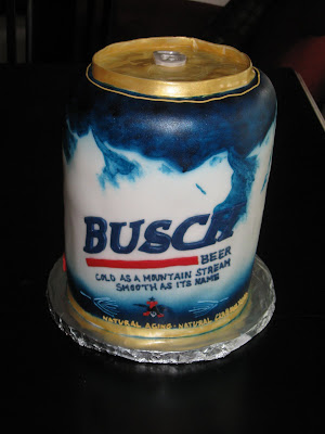 Hock Cakes LLC: Busch Beer Can: Groom's Cake