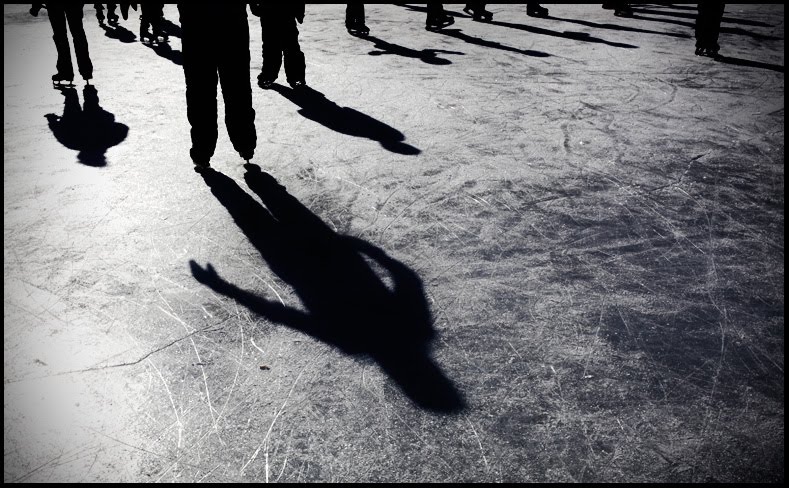 ice skating shadows… – Katie Barnes