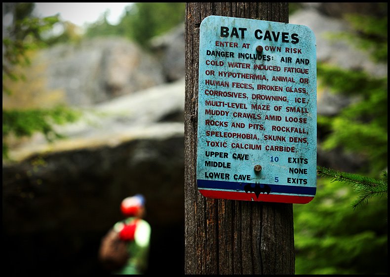 the bat caves… is this sign real? – Katie Barnes