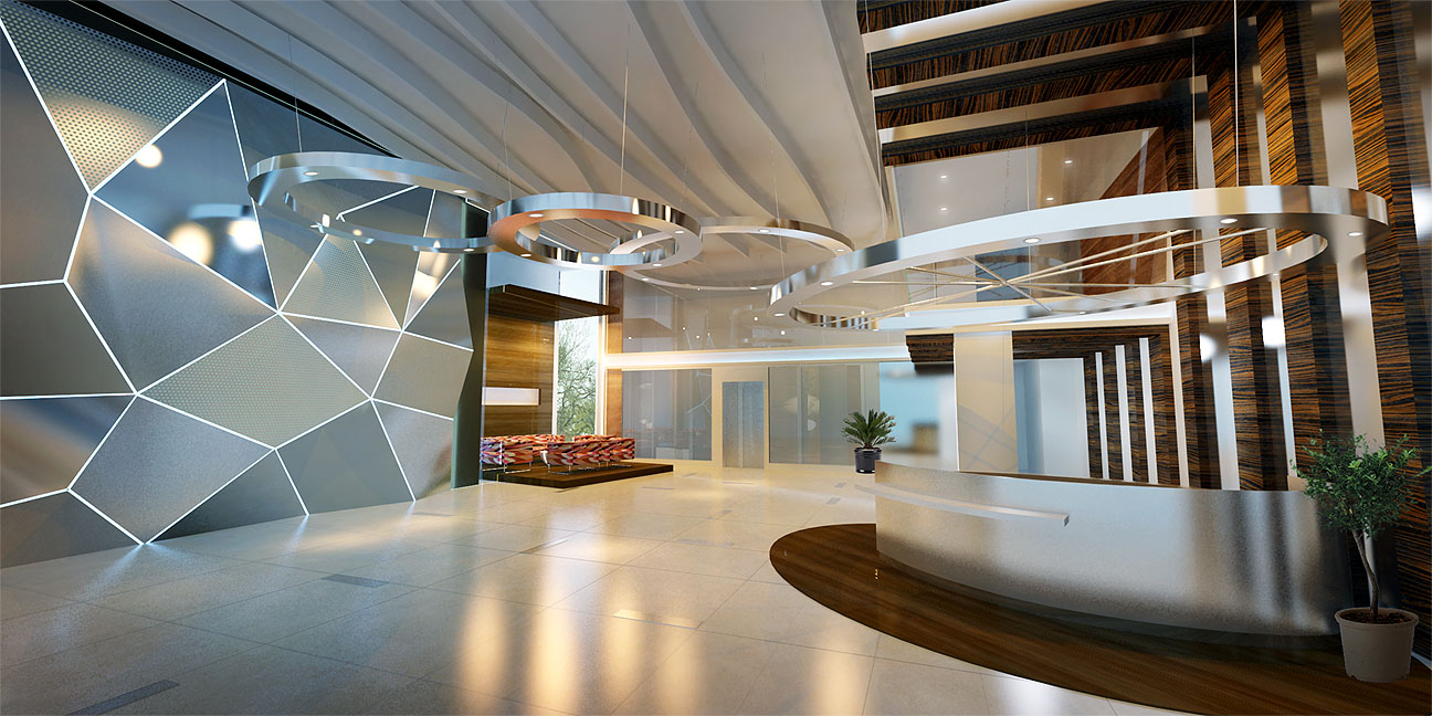 ps5studio - Architectural Illustration: Modern Lobby