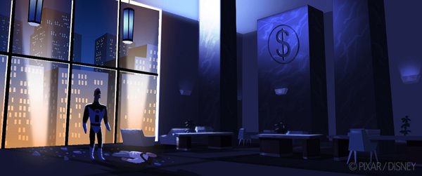 Art: The Incredibles color script & color keys ~ Lighting Pixels