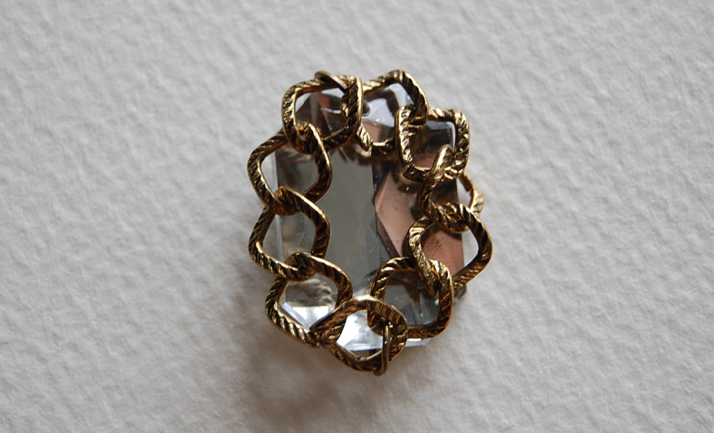 DIY: Gem and Chain Ring (Inspired by Dannijo)