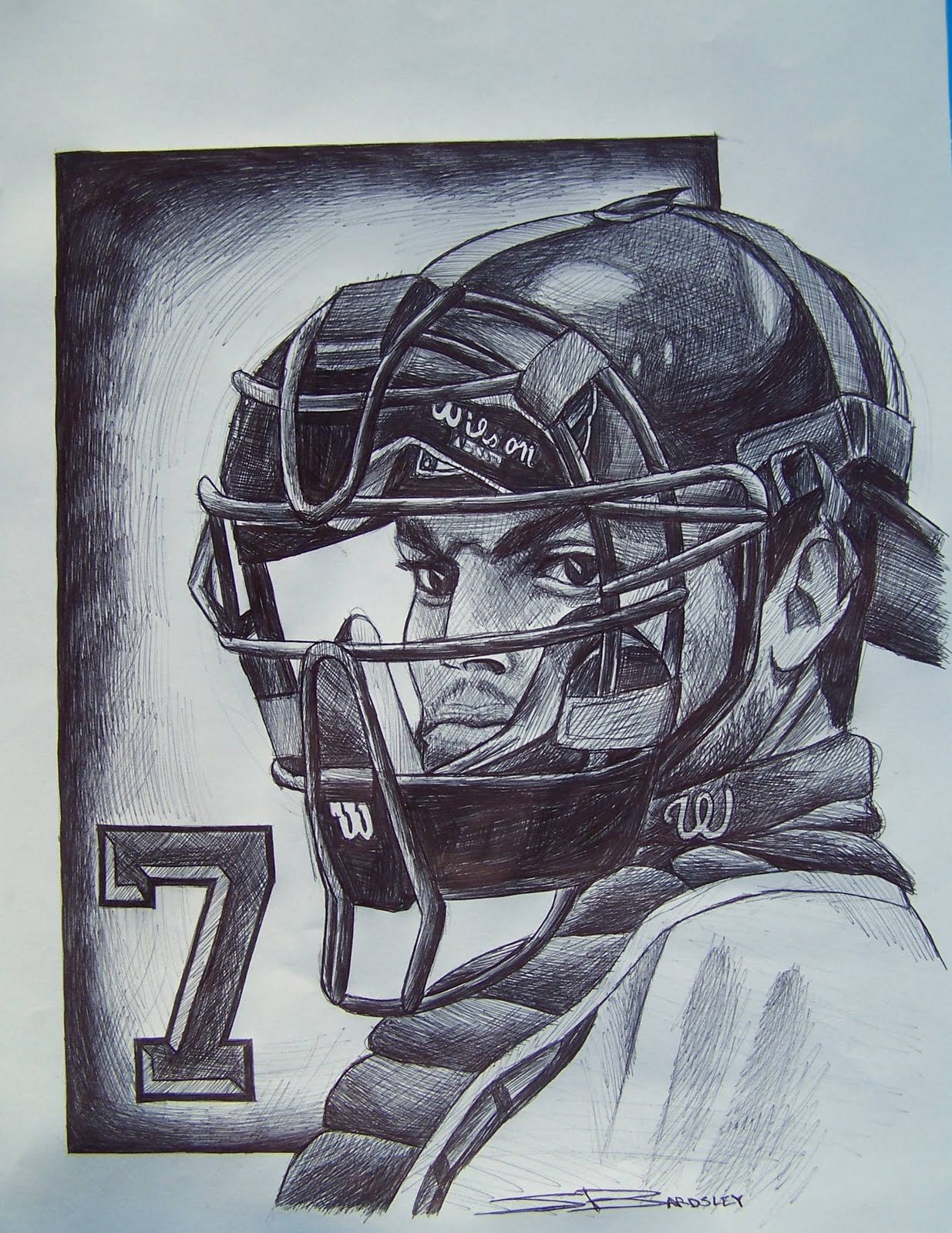 Bardsley Sports Art: Ivan "Pudge" Rodriguez 2010